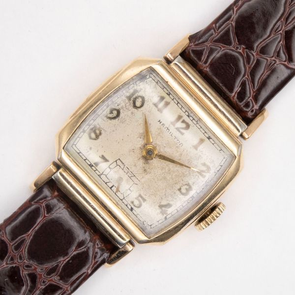 Scarce Vintage Art Deco Hamilton "Harris" Gold-Filled Wristwatch, Keeps ...