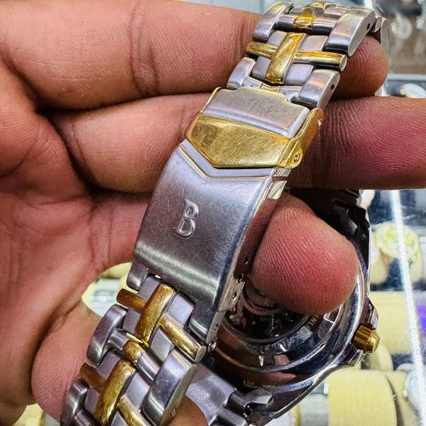 BULOVA MILLENIA MEN'S WATCH MOTION QUARTZ ALL S/S TWO TONE JAPAN 98G38 ...