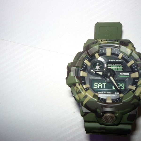 Casio G-Shock Camouflage Watch Model No. 5522 ARMY | WatchCharts ...
