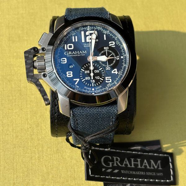 Graham Chronofighter Oversize Swiss Chronograph * 2CCAC.U01A.T22S * Box ...