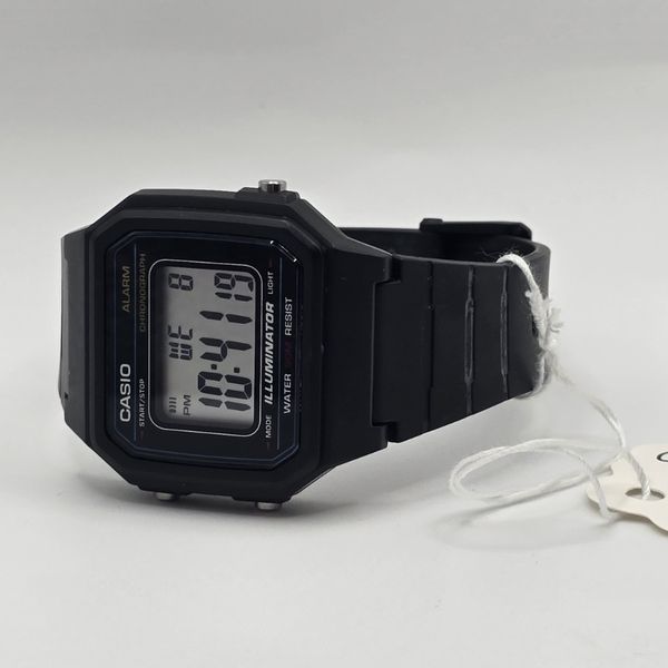 Casio W217H-1AV, 50 Meter Chronograph Watch,Alarm, Black Resin ...