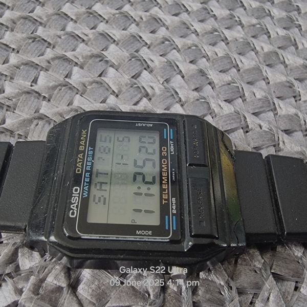 Casio DB-30 Module 671 Telememo 30 Data Bank ( Damaged ) Digital Watch- Working | WatchCharts ...