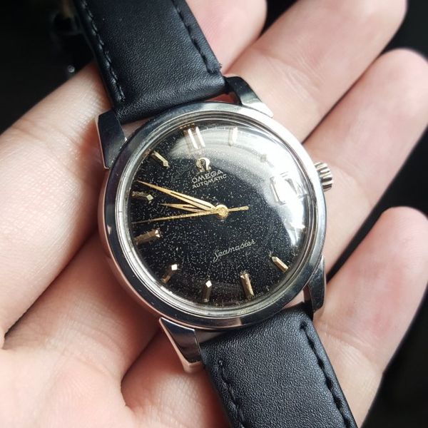 SOLD Omega Seamaster Black Gilt “Sparkle Dial” | WatchCharts Marketplace