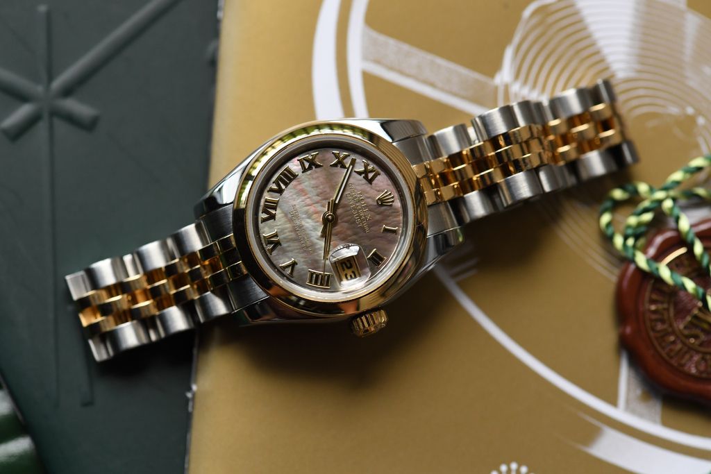 Rolex 179163 Datejust with Black Tahitian Mother of Pearl Dial ...