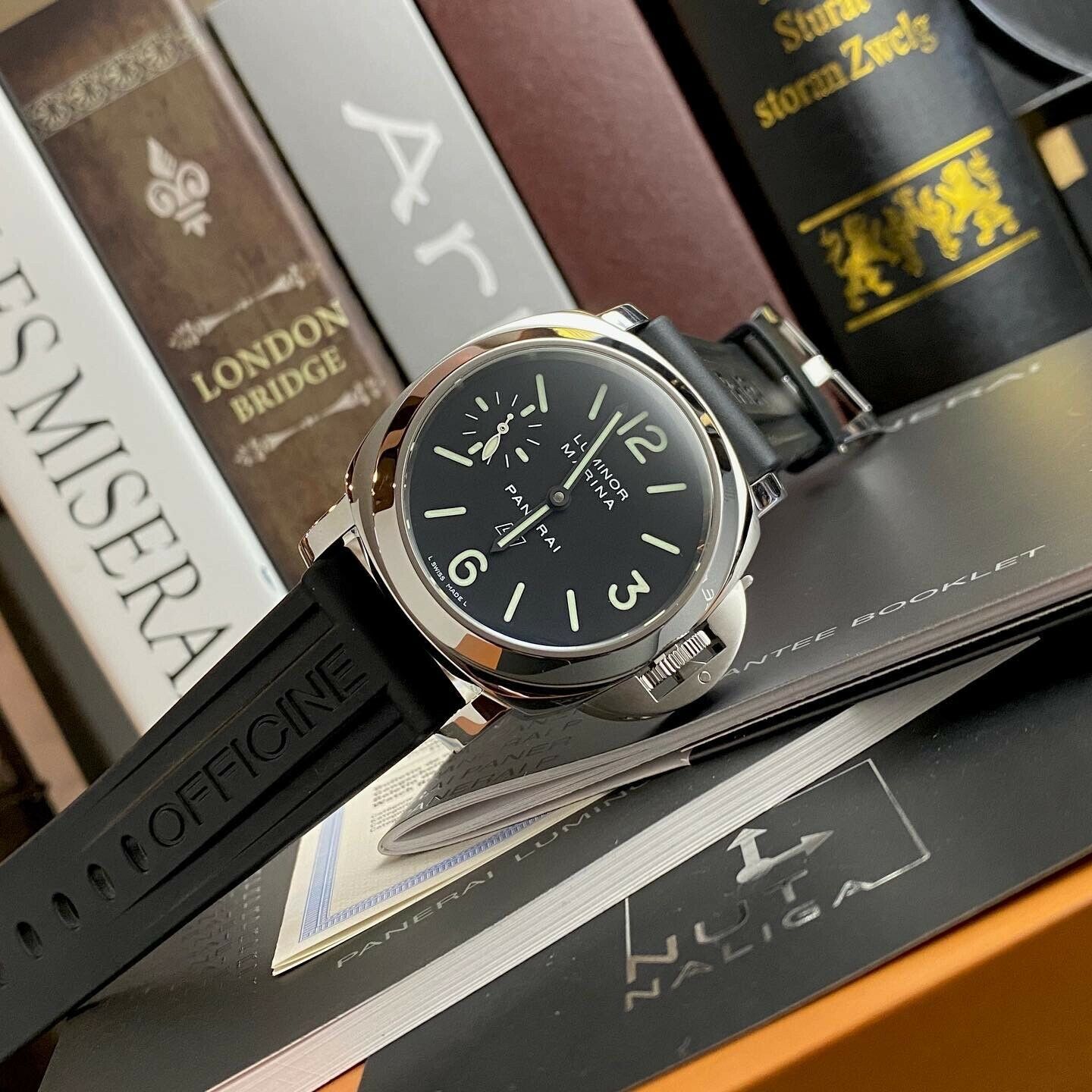 Panerai Luminor Marina Logo PAM 005 Manual With Box and Paper | WatchCharts