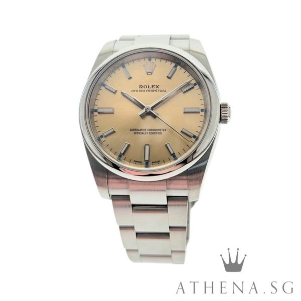 UNPOLISH!! ROLEX OYSTER PERPETUAL 34 “AN” SERIES “YELLOW GRAPE DIAL ...
