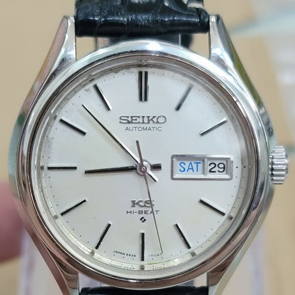 1972S VINTAGE KING SEIKO KS 5626 HI BEAT 28800BPH AUTOMATIC 25J SS MENS WATCH | WatchCharts ...