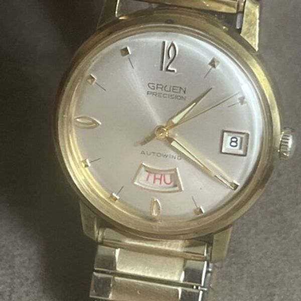 gruen precision autowind mens Day Date | WatchCharts Marketplace