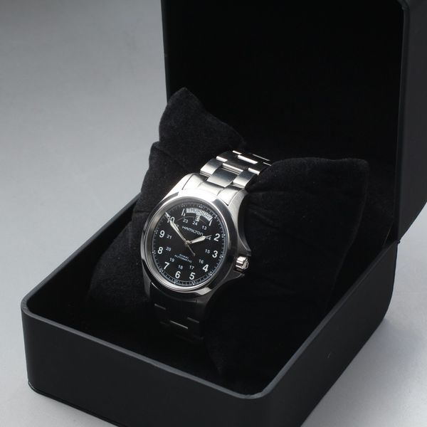 Hamilton Khaki Field King H644550 Day Date Automatic Men's Watch Ship ...