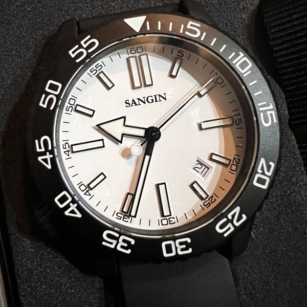 [WTS] Sangin Instruments Kinetic II LE, White Oxford (Repost) | WatchCharts