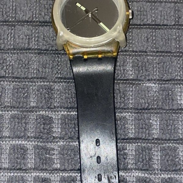 1980s Mirror Face Swatch Watch - Original Strap - Face Protector ...