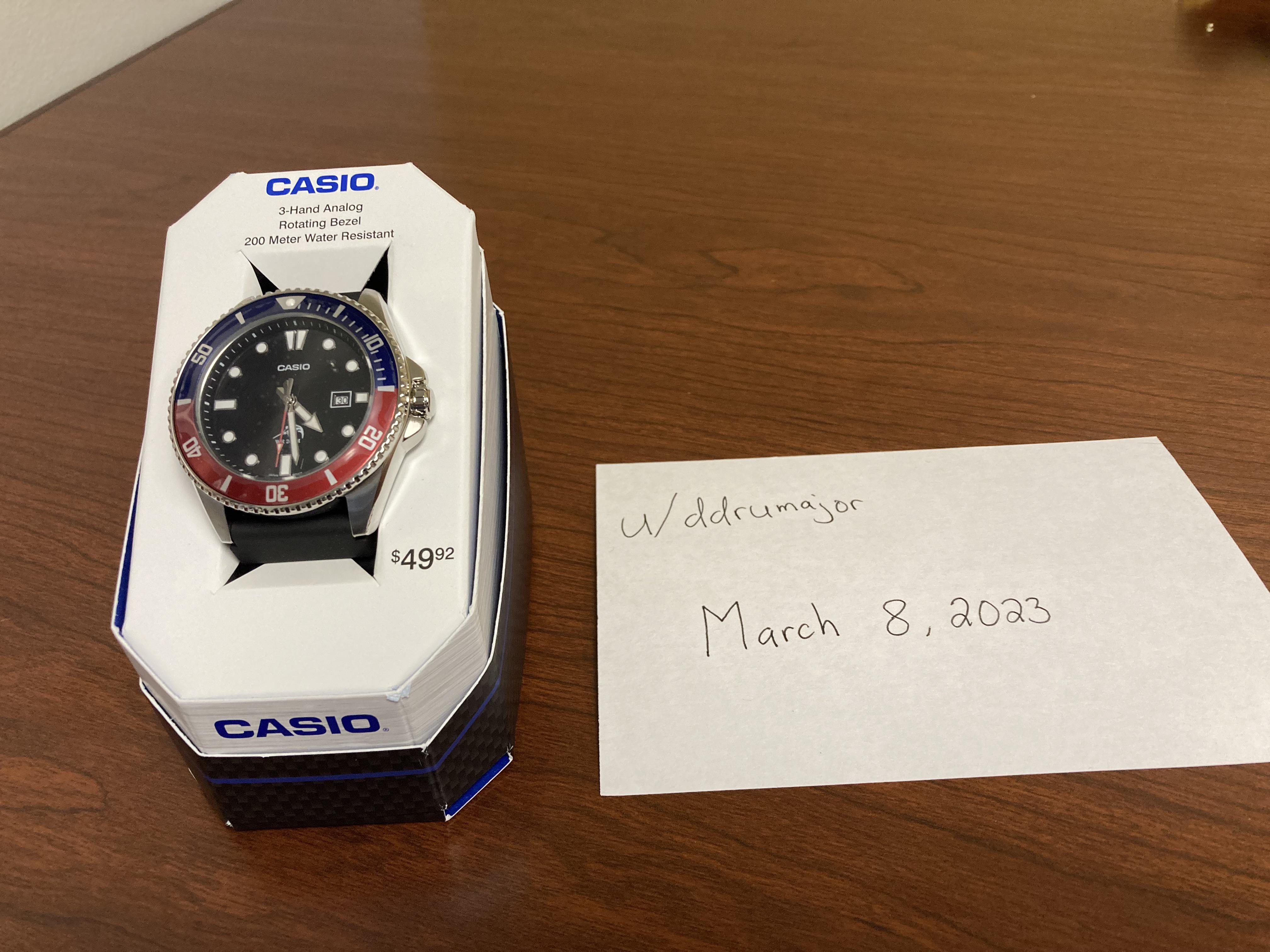 [WTS] Casio Duro Pepsi MDV106B-12TN | WatchCharts Marketplace