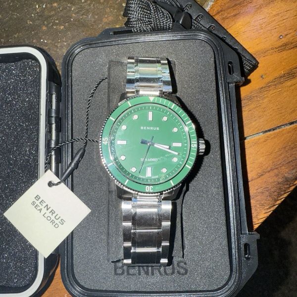 Benrus Sea Lord 300M Automatic Swiss Made Watch-BRAND NEW IN PLASTIC ...