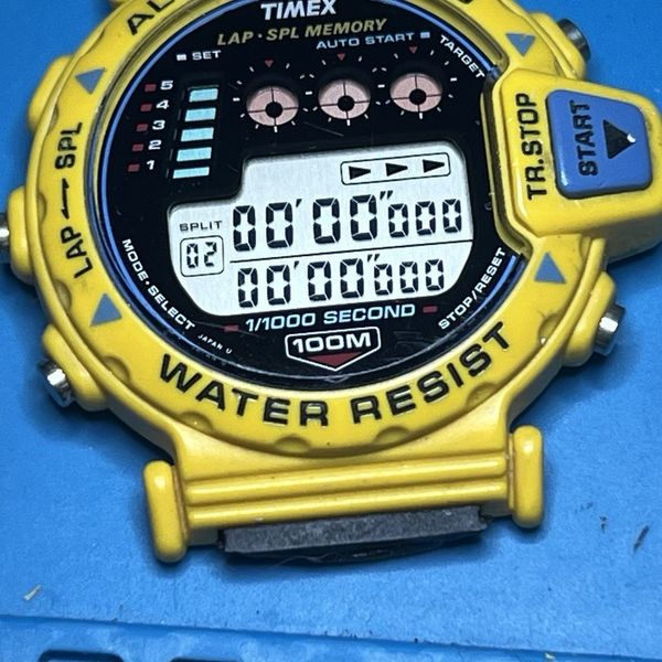 Rare Casio Timex 1991 CBX-1000 (Rebranded Casio / Timex) â Yellow Watch ...