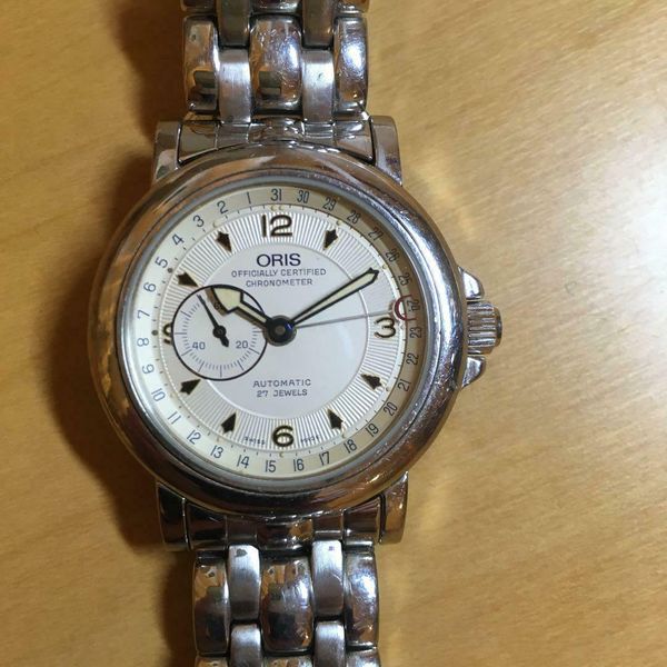 VERY RARE!! ORIS Automatic Watch 7467B Pointer Date Small Seconds 27 ...