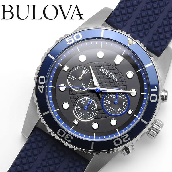 [BULOVA] Bulova watch men's men's 10 ATM water resistant chronograph ...