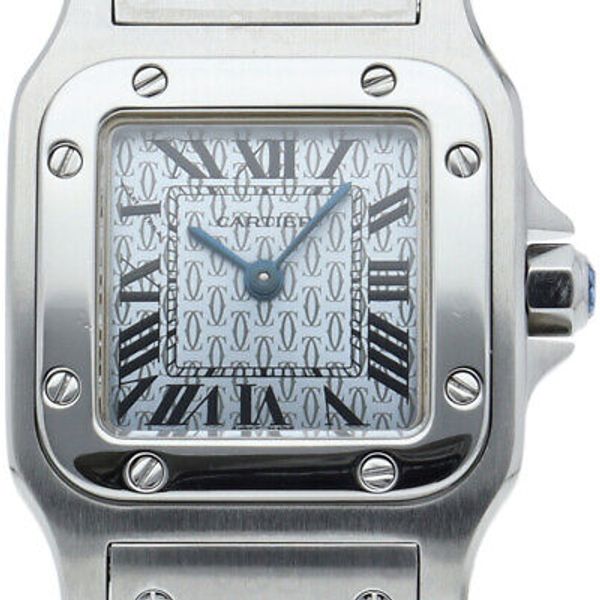 CARTIER Santos Galbe Watch SM Euro Limited Ice Blue W20064D6 Box ...
