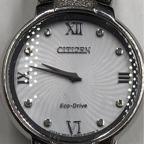 Stainless Steel Citizen Eco-Drive W/ Diamond Accents Women's Watch ...