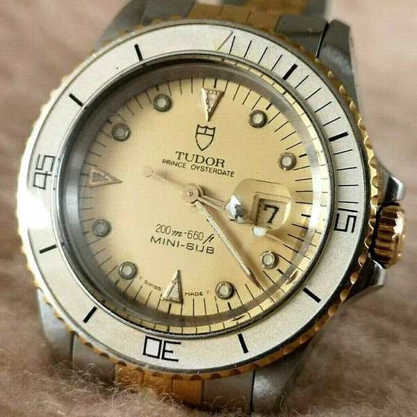 Tudor Mini-sub Submariner By Rolex Ref. 94401 (lollipop Hands) 33mm Two ...