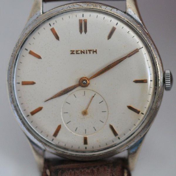 very nice old Vintage Zenith watch with sub second large jumbo oversize 38mm XL | WatchCharts ...