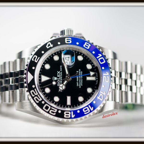 FSOT: BNIB Rolex 126710BLNR GMT MASTER 2 BATMAN / Batgirl Jubilee Full ...
