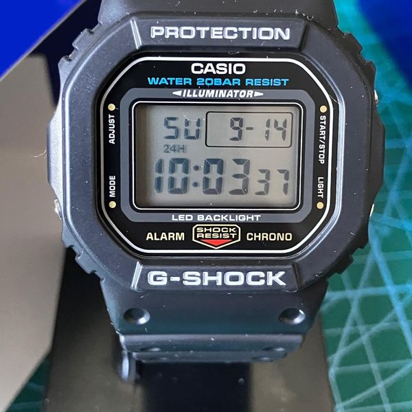 Casio G-Shock DW-5600UE-1ER Digital Watch Retro Square Classic Updated ...