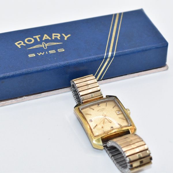 Men's Vintage Rotary Gold Plated Automatic Watch 25 Jewels Inabloc ...