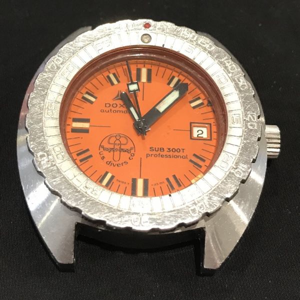 SOLD 1972 Doxa Sub 300T Orange Double Logo w/ orig bracelet — $1500 ...
