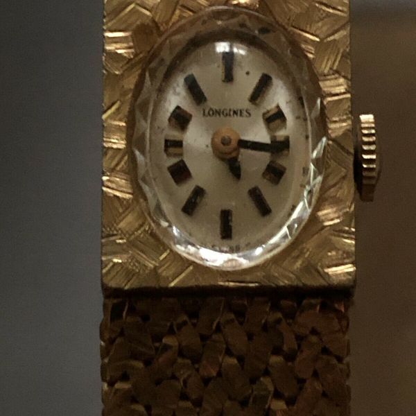 Longines vintage ladies dress watch -- Elegant 14K Yellow Gold with ...