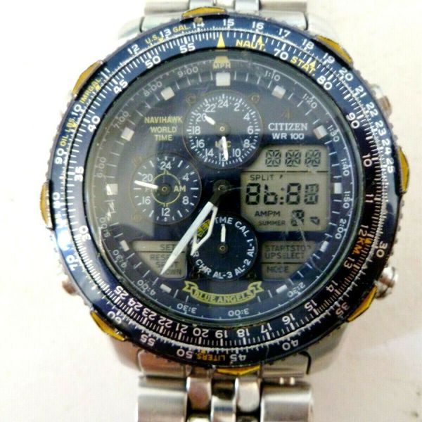 CITIZEN PROMASTER NAVIHAWK BLUE ANGLES CHRONOGRAPH WATCH C300, 4U2FIX ...
