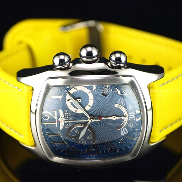 Rare Invicta Men Grand Lupah Dragon Swiss Chronograph Blue Dial Lorica ...