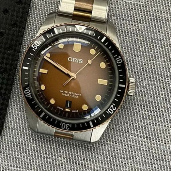 Oris diver 65 40mm Sunset Tropic dial dive watch Bronze | WatchCharts ...