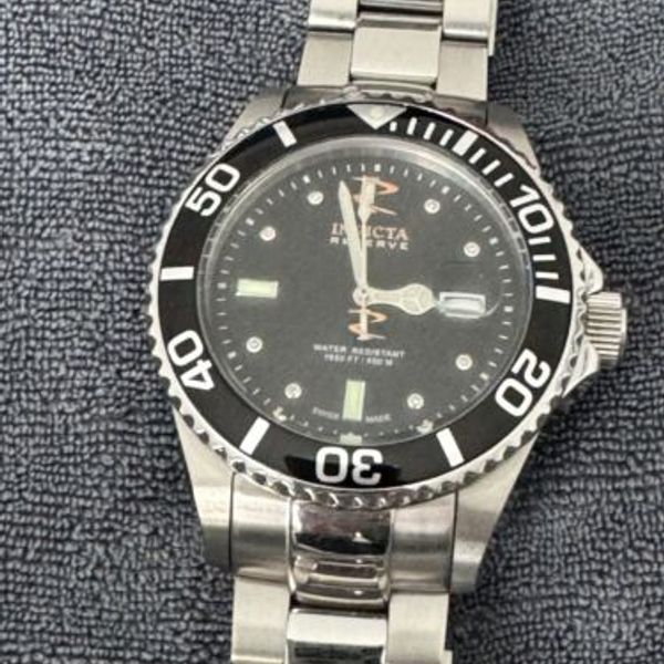 Invicta Reserve Pro Diver Professional Swiss Made 500 Meter Water ...