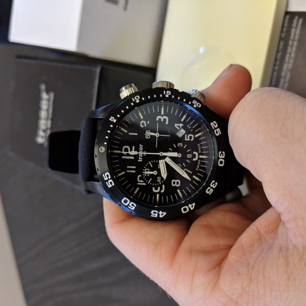 FS: TRASER OFFICER PRO CHRONOGRAPH WITH TRITIUM ILLUMINATION AND 12 ...