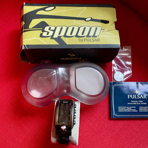Seiko Pulsar Spoon S.A.M. Secret Agent Man LCD W440-4010 VERY RARE ...