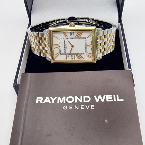 Raymond Weil Tradition Gents Tank Style Bracelet Watch with Sapphire ...