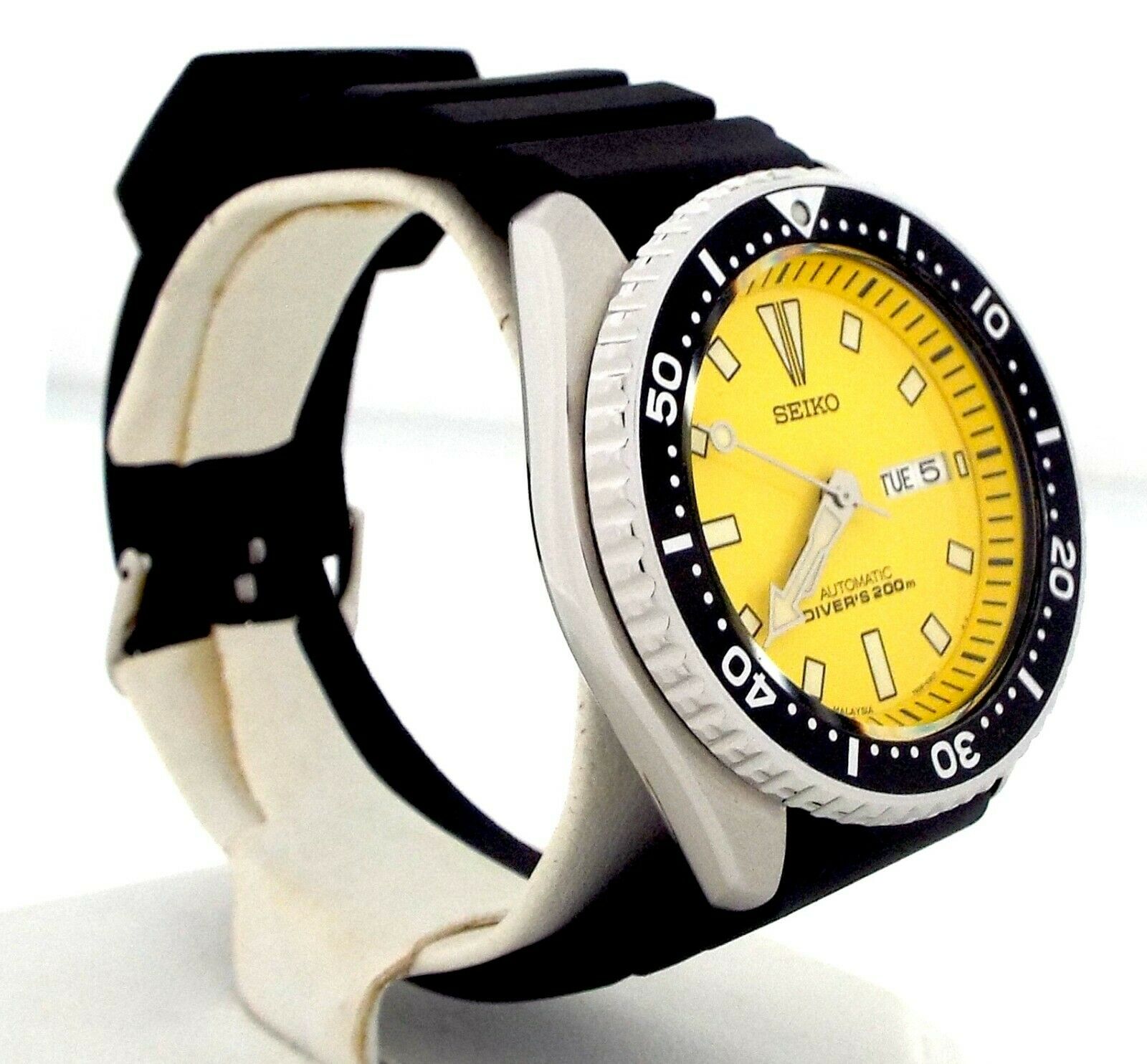 Seiko - SKXA35 - Automatic - Yellow Dial - Men's Diver's Watch ~#3077 ...