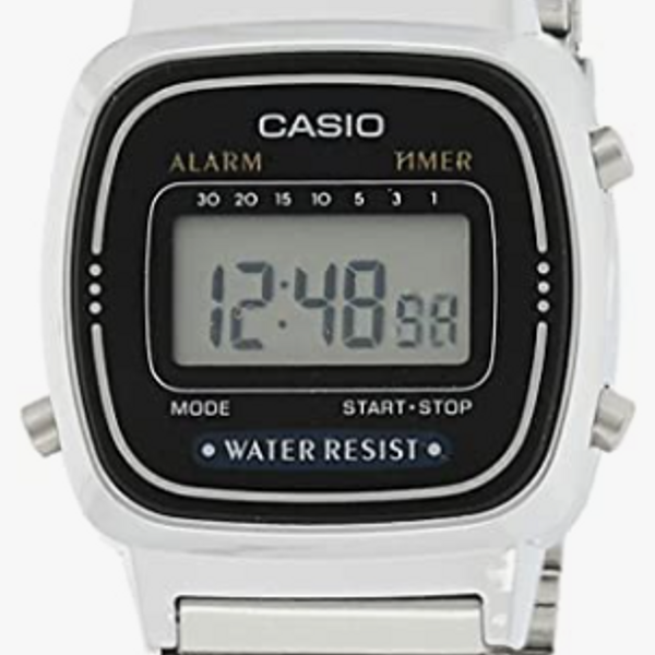 Casio Ladies Digital Bracelet Watch 25mm - Stainless Steel - LA670W ...