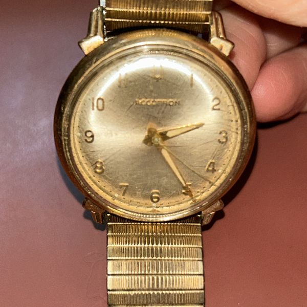 Bulova Accutron 10k Gold Filled Bezel M4 Watch With Band | WatchCharts ...