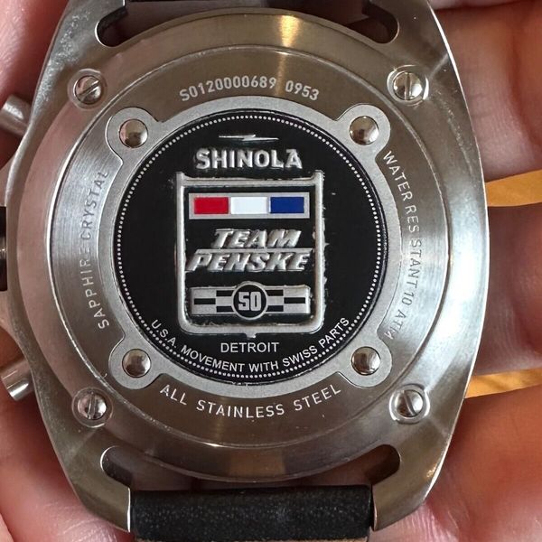 Shinola Team Penske 50th Anniversary Edition watch gift set ...