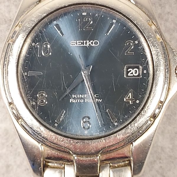 SEIKO Kinetic Auto Relay Watch 5J22-0B69 Mens Jewelry Wristwatch Stainless Steel | WatchCharts ...