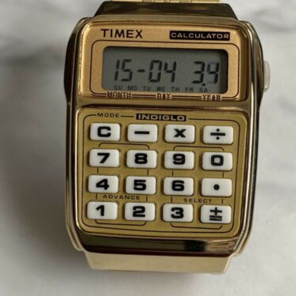 Watch Vintage Timex Digital Calculator , Old Stock | WatchCharts ...