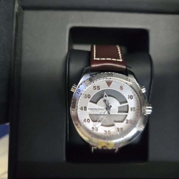 New in Box w/Papers - Hamilton Khaki Aviation Silver Men's Watch ...