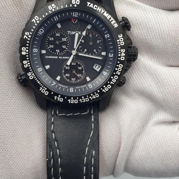 Timex T42351 Chronograph Men's Watch Black - Excellent Condition ...