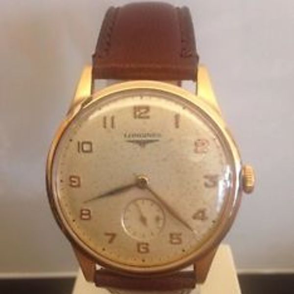 【Free Shipping】 Watch Watch Gold kt Gold Vintage longines orologio anni ...