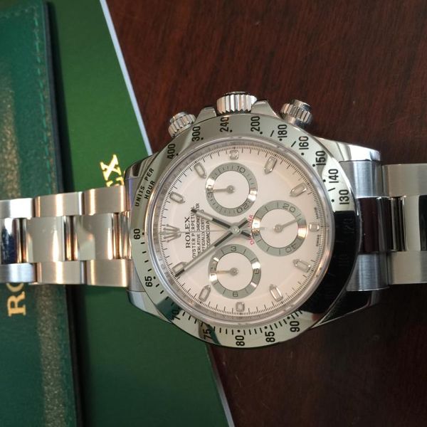 SS Rolex Daytona White face 116520 | WatchCharts