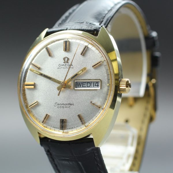 [ Near MINT ] Omega Seamaster Cosmic 166036-T00L107 Day/Date AT Men's ...