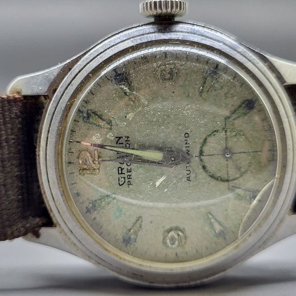 Original Gruen Precision Autowind Bumper Automatic Man's Wristwatch ...