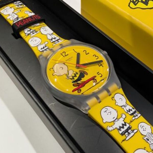 Swatch X Peanuts POW WOW Charlie Brown - SO29Z101 41mm Watch ...