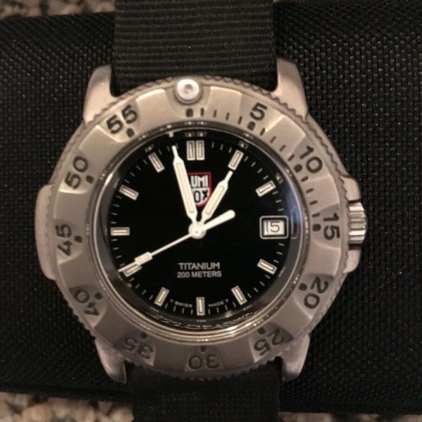 Luminox 3600 Series Titanium Case NATO Strap Watch Navy Seals NICE ...
